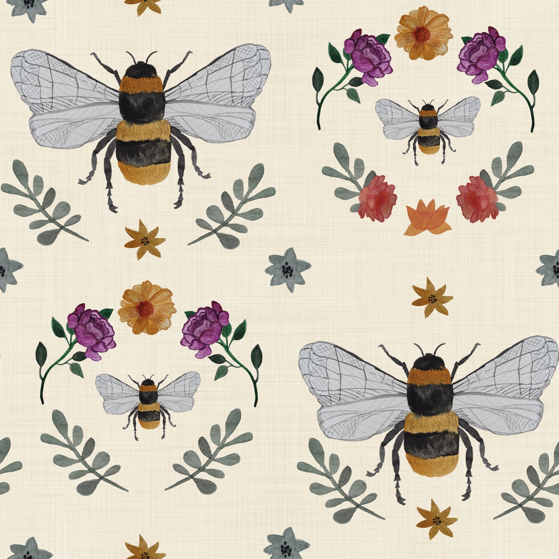 Blossom Bees l Pre-Order – Dizzy Daisy Fabric Studio
