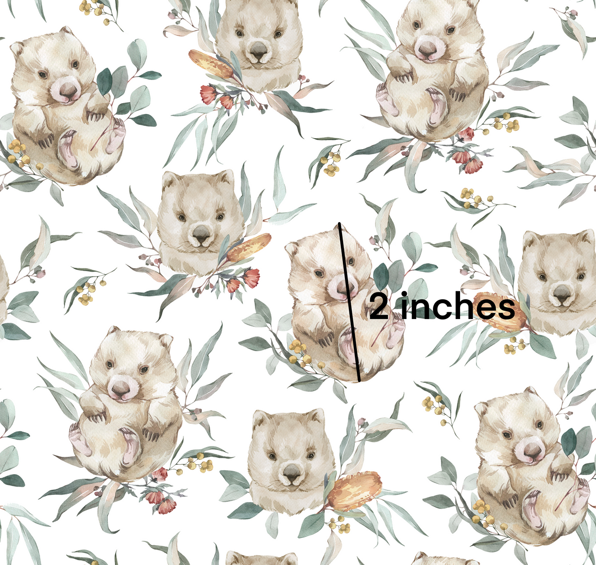 Wilson the Wombat l Pre-Order – Dizzy Daisy Fabric Studio
